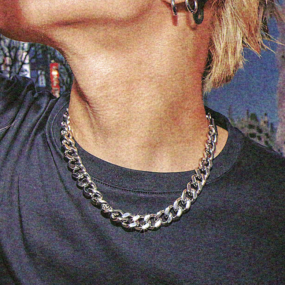 HEAVY SOLID STEEL 12MM CUBAN CHAIN